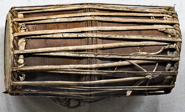 Drum (Dhola) (from Andhra Pradesh) [New Delhi Museum—Musical Instruments]