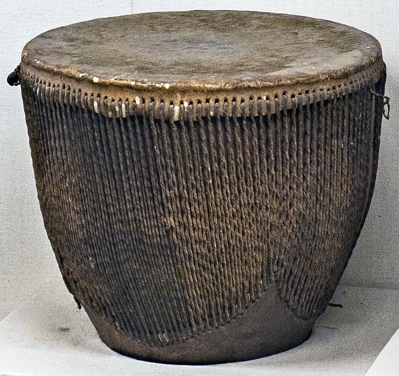 Drum (Dhola) (from Eastern India) [New Delhi Museum—Musical Instruments]
