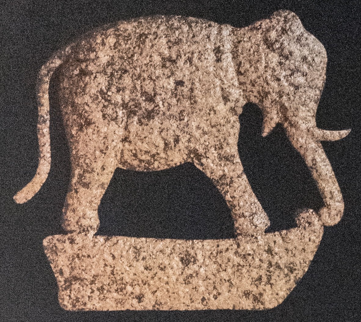 Elephant relief [Maritime Museum (Galle)]