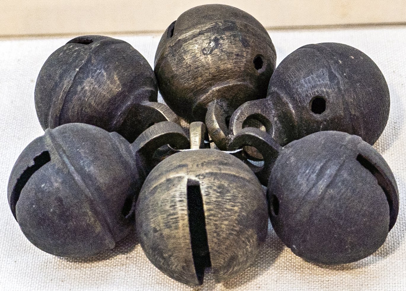Jingling bells (19th century) [New Delhi Museum—Musical Instruments]