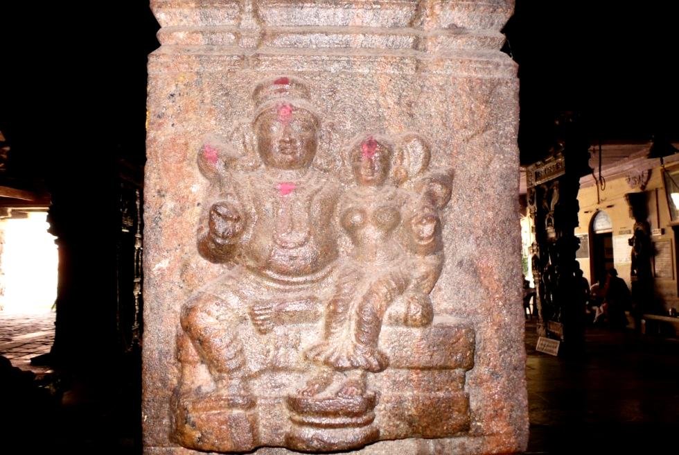 Figure 186. Kubera with consort [Sculptures in temples in Kumbakonam]