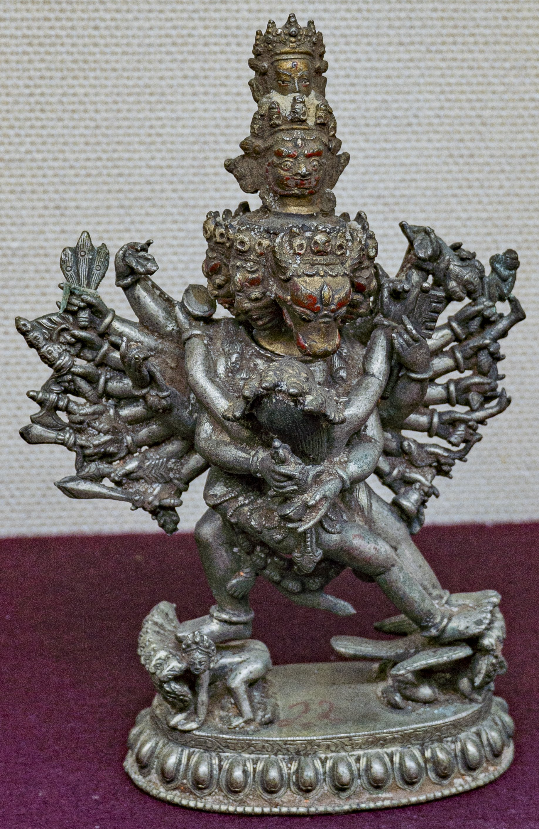 Mahisha Samvara (silver/bronze sculpture) [Buddhist Art Gallery ...