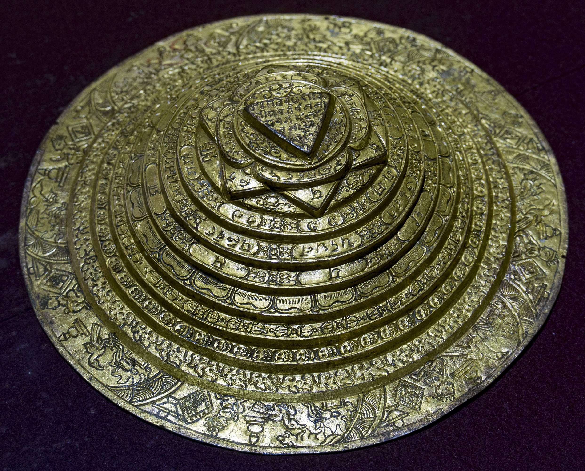 Mandala (brass sculpture) [Buddhist Art Gallery: Northern Himalayan ...
