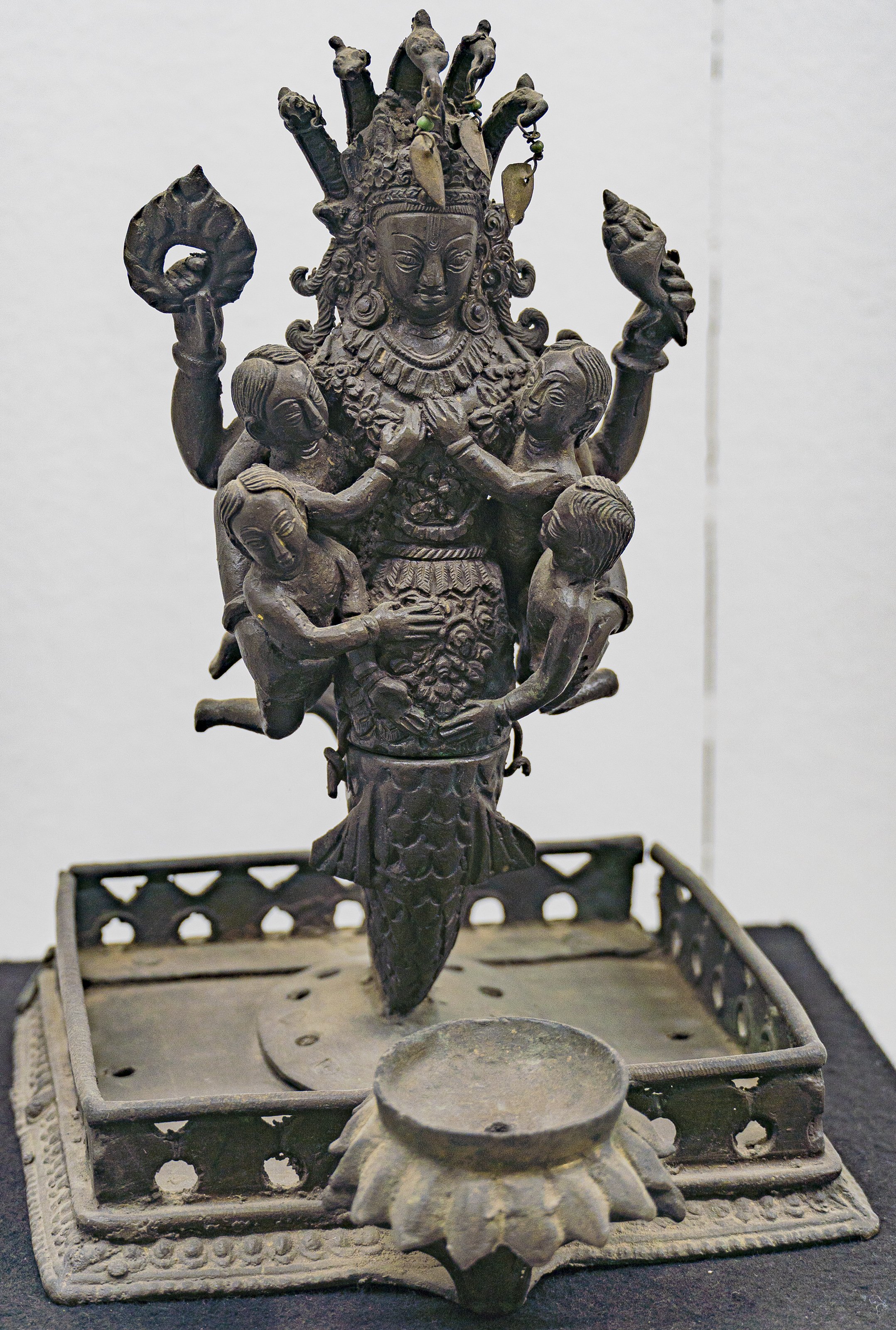 Matsyavatara Vishnu [Hindu Bronze Sculptures (NMN)]