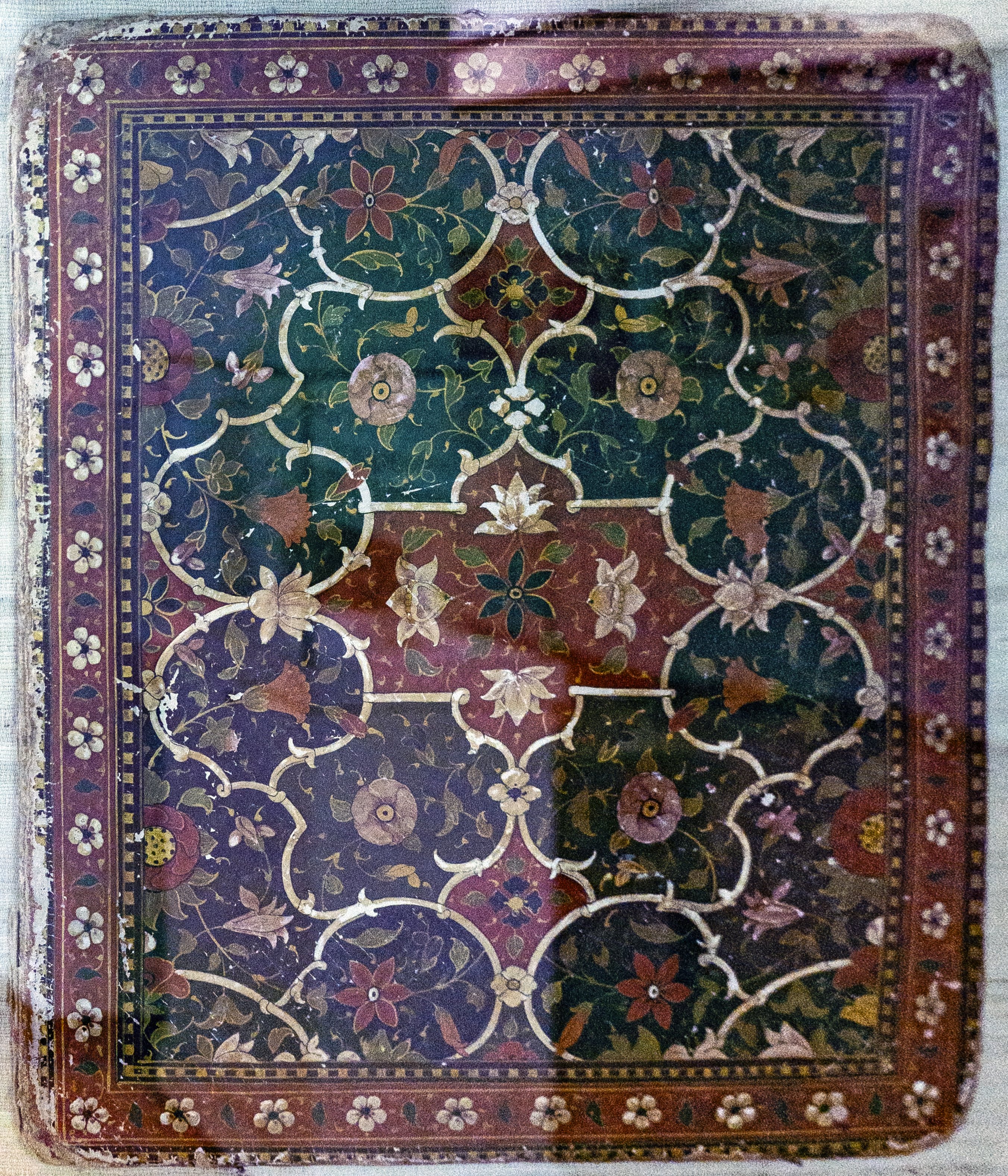Painted floral manuscript cover [New Delhi Museum—Paintings]