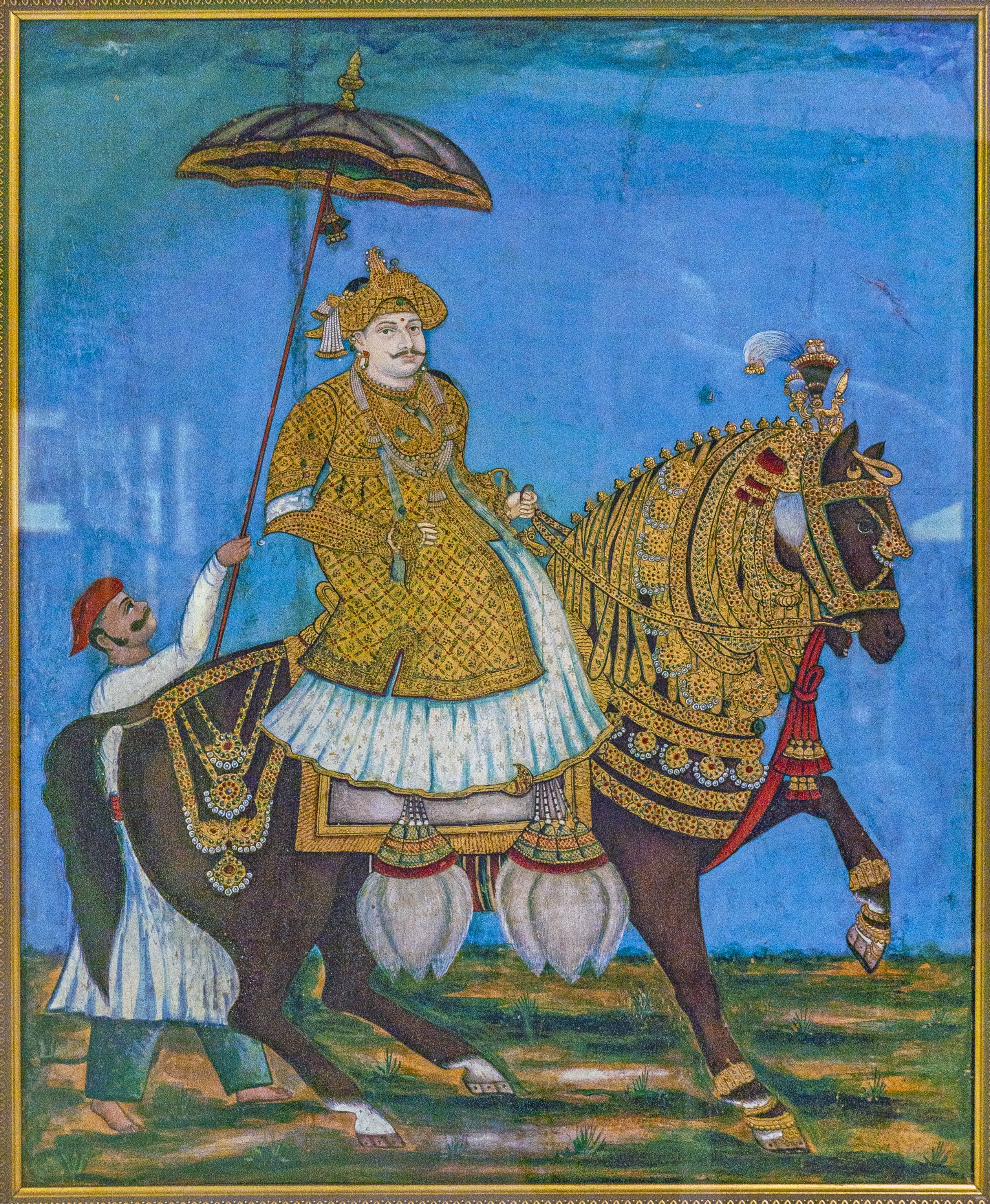Painting of a Maratha ruler [Tanjore and Mysore School of Paintings]