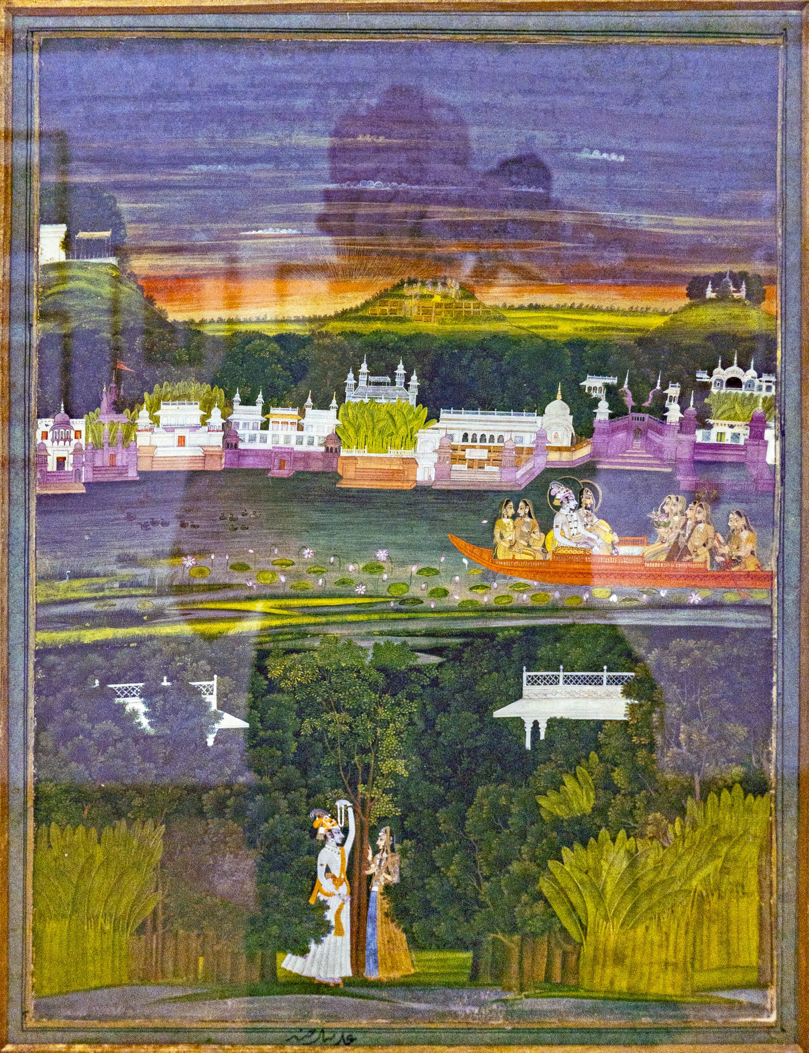 Painting of Krishna in a boat [New Delhi Museum—Paintings]