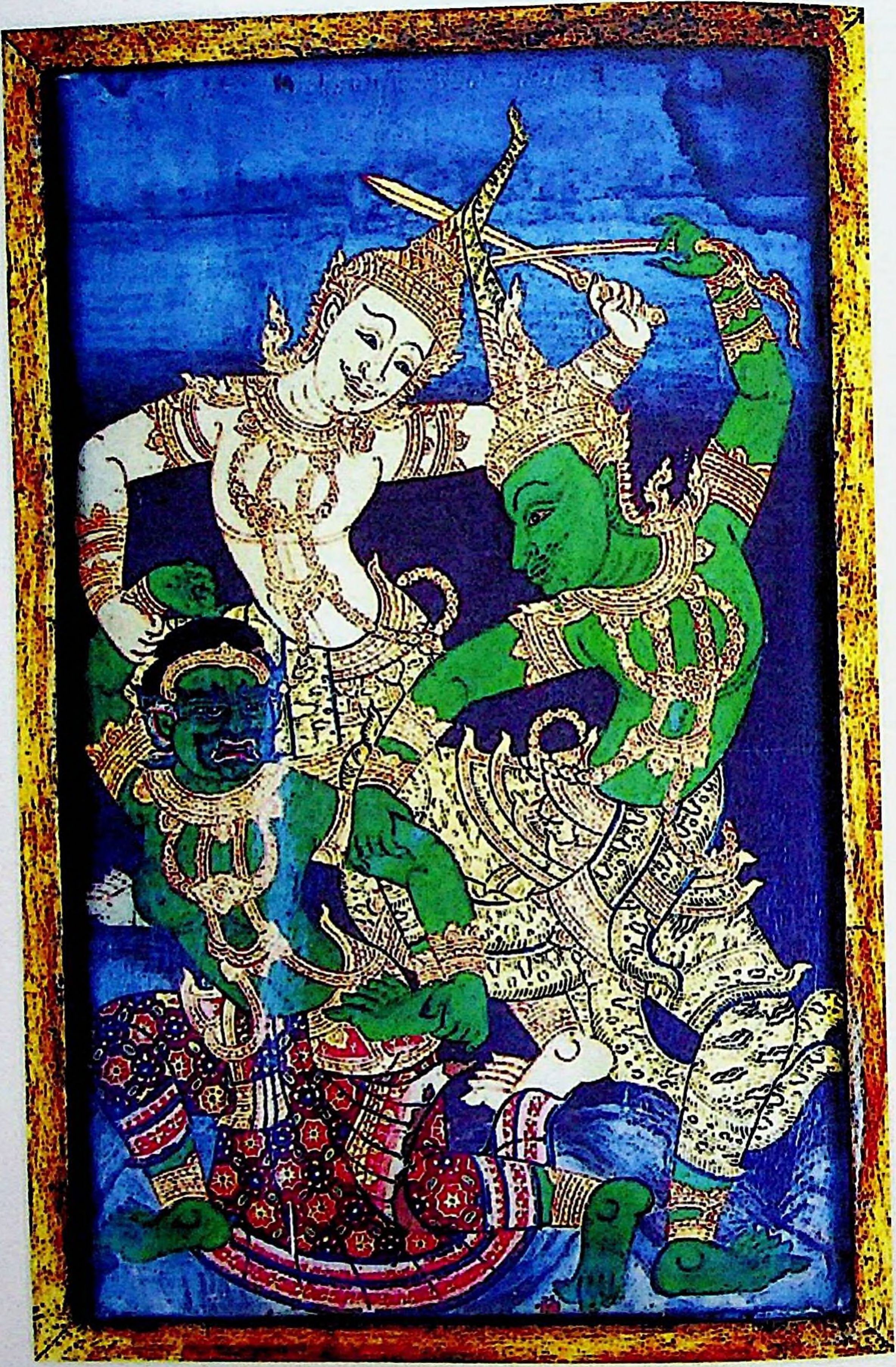 Phra Ram and [Ramakien Paintings in Wat Suthat]