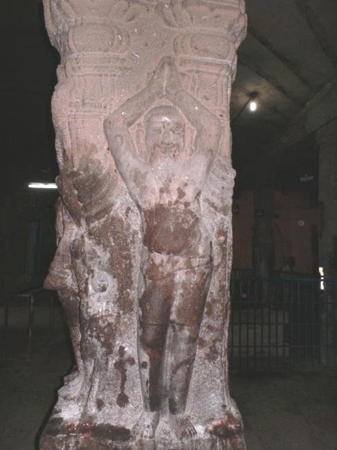 Figure 24. Sage Visvamitra praying [Sculptures in temples in Kumbakonam]