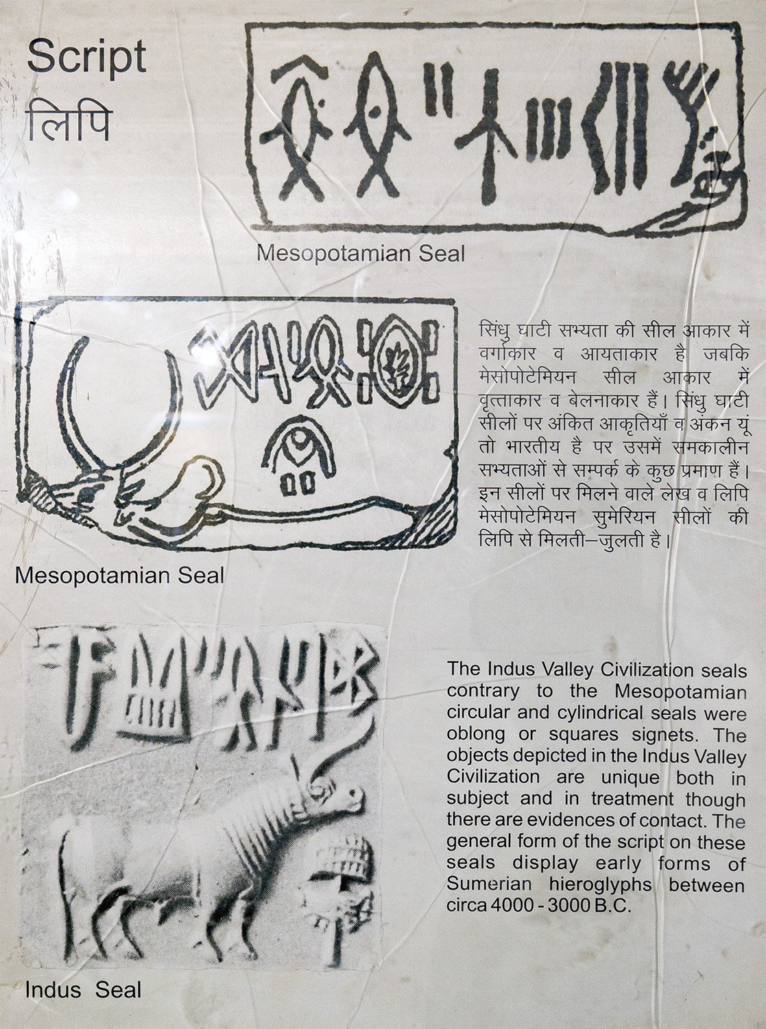 Indus Valley Civilization Script Indus Valley Civilization – The