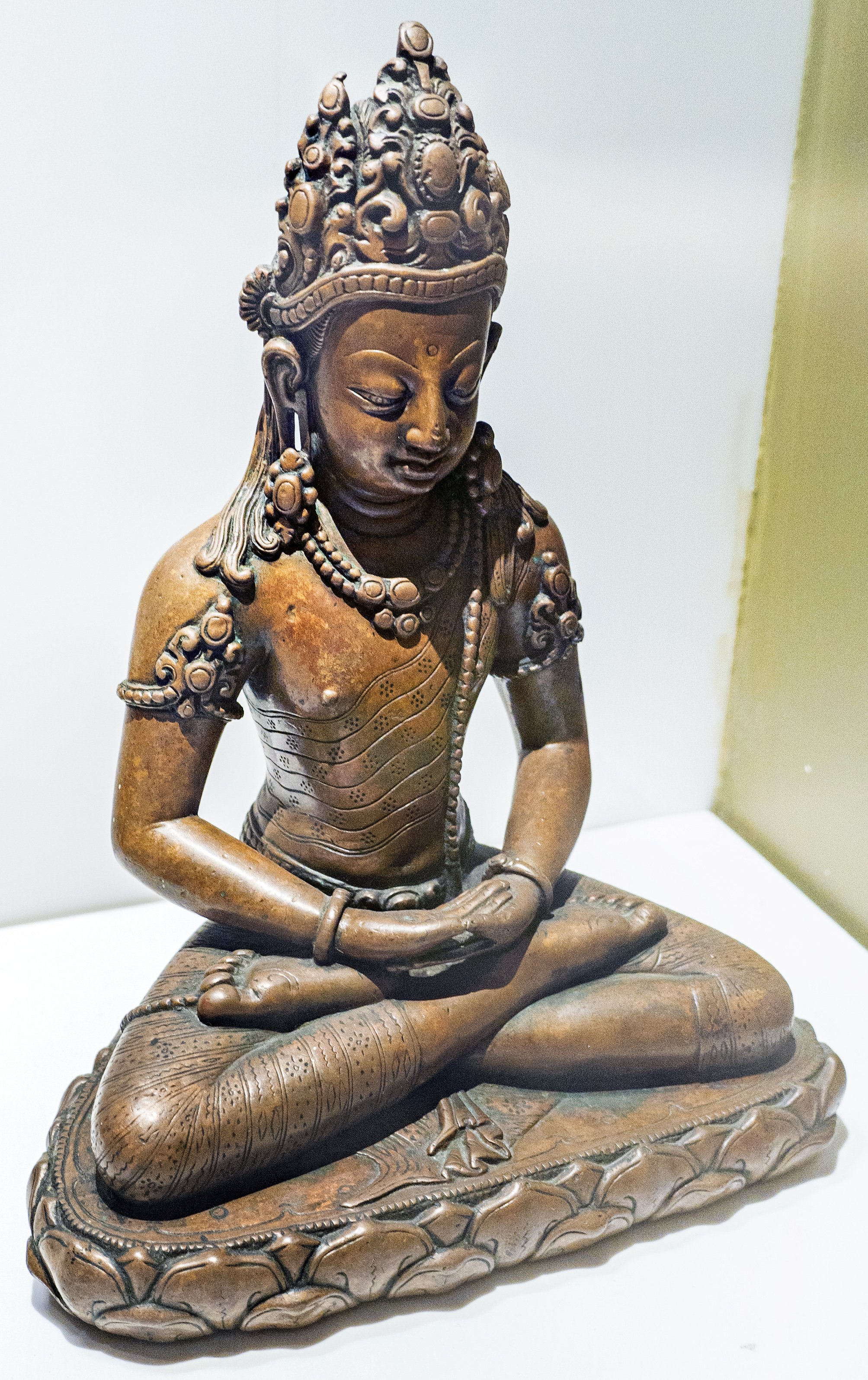 Sculpture of Vak-Manjusri (12th century) [New Delhi Museum—Bronze images]