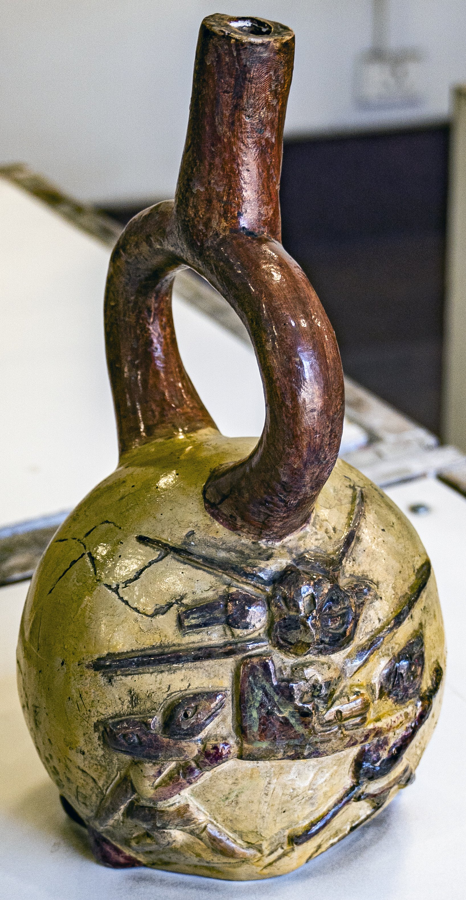 Vessel with Bird-God (3rd century) (Peru) [New Delhi Museum—Various ...