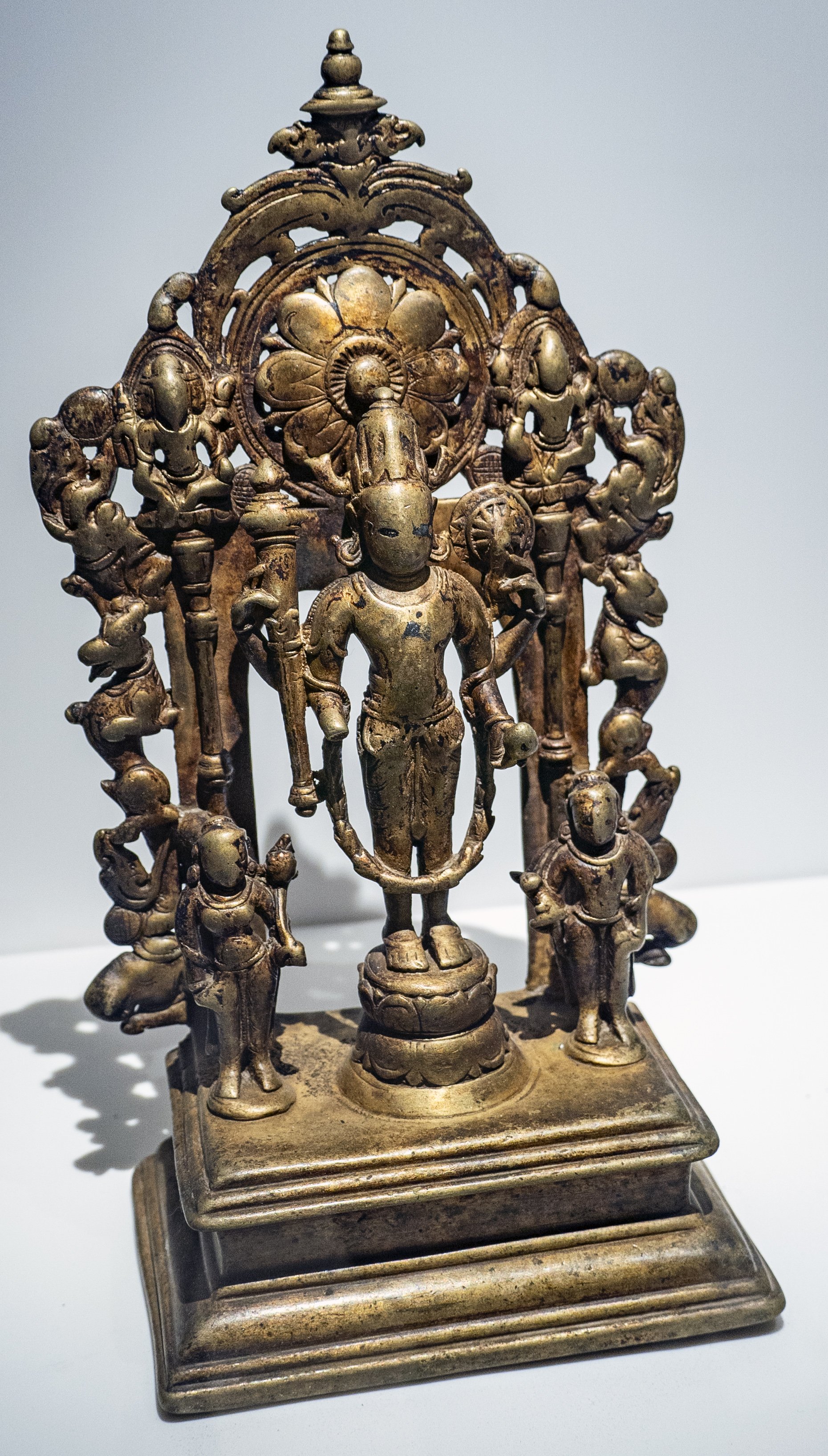 Vishnu, Lakshmi, Garuda (12th century) [New Delhi Museum—Bronze images]