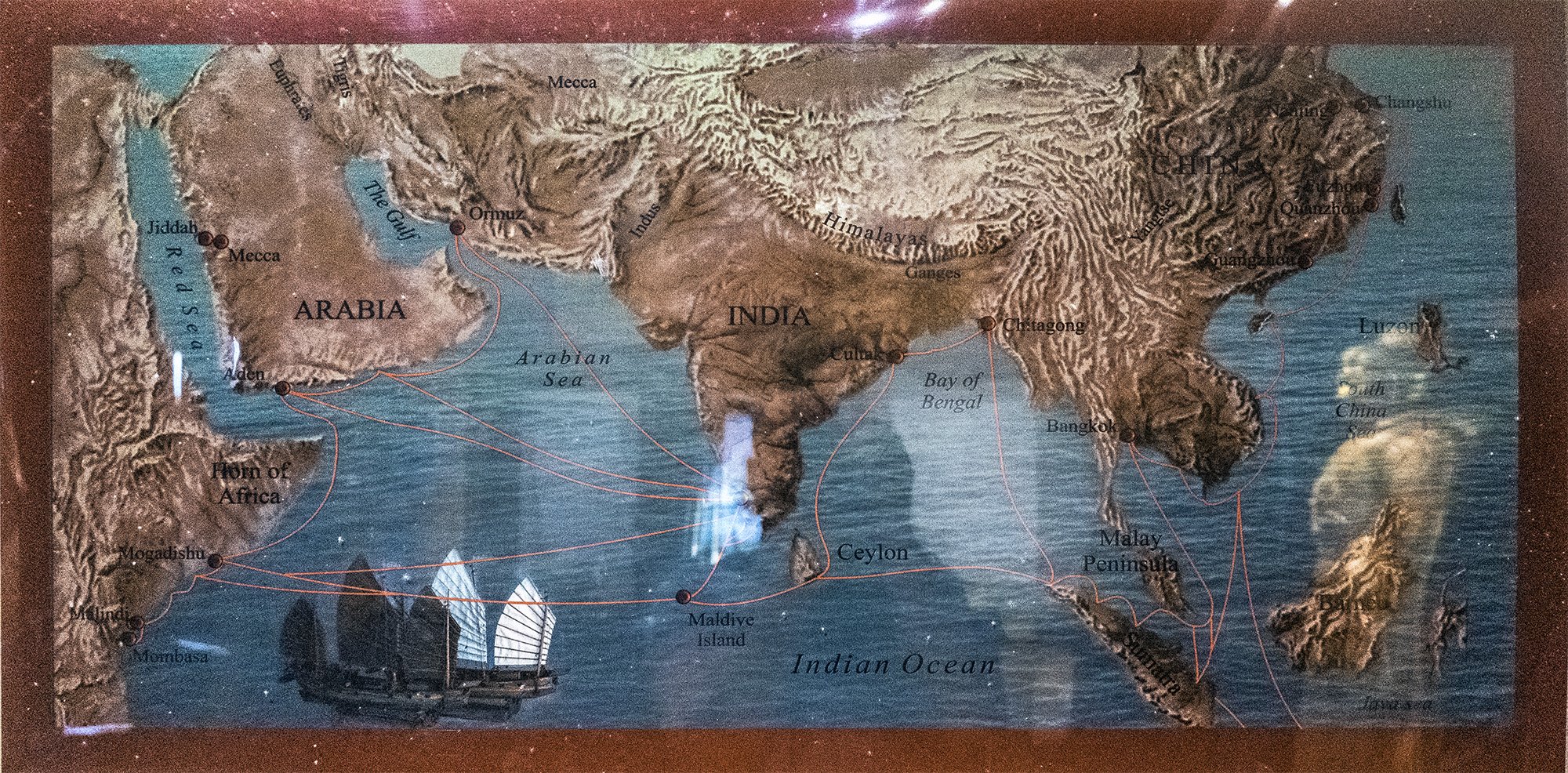 Zheng He' (voyage route) [Galle National Museum]