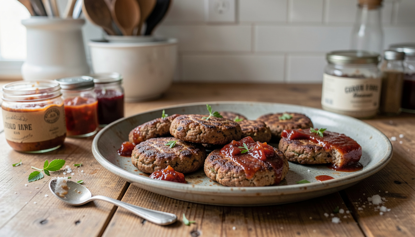 Artisanal Ground Fowl Patties with Sweet and Savory Preserves (recipe ...