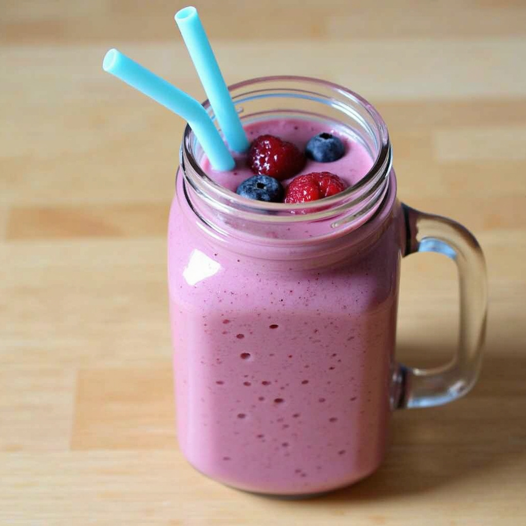 Berry Yummy Smoothie Shake - Beeren Köstlicher Smoothie Shake (Rezept ...