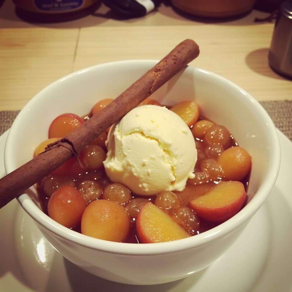 Miel de Pimienta Negra y Canela con Fruta y Helado (Receta y consejos)