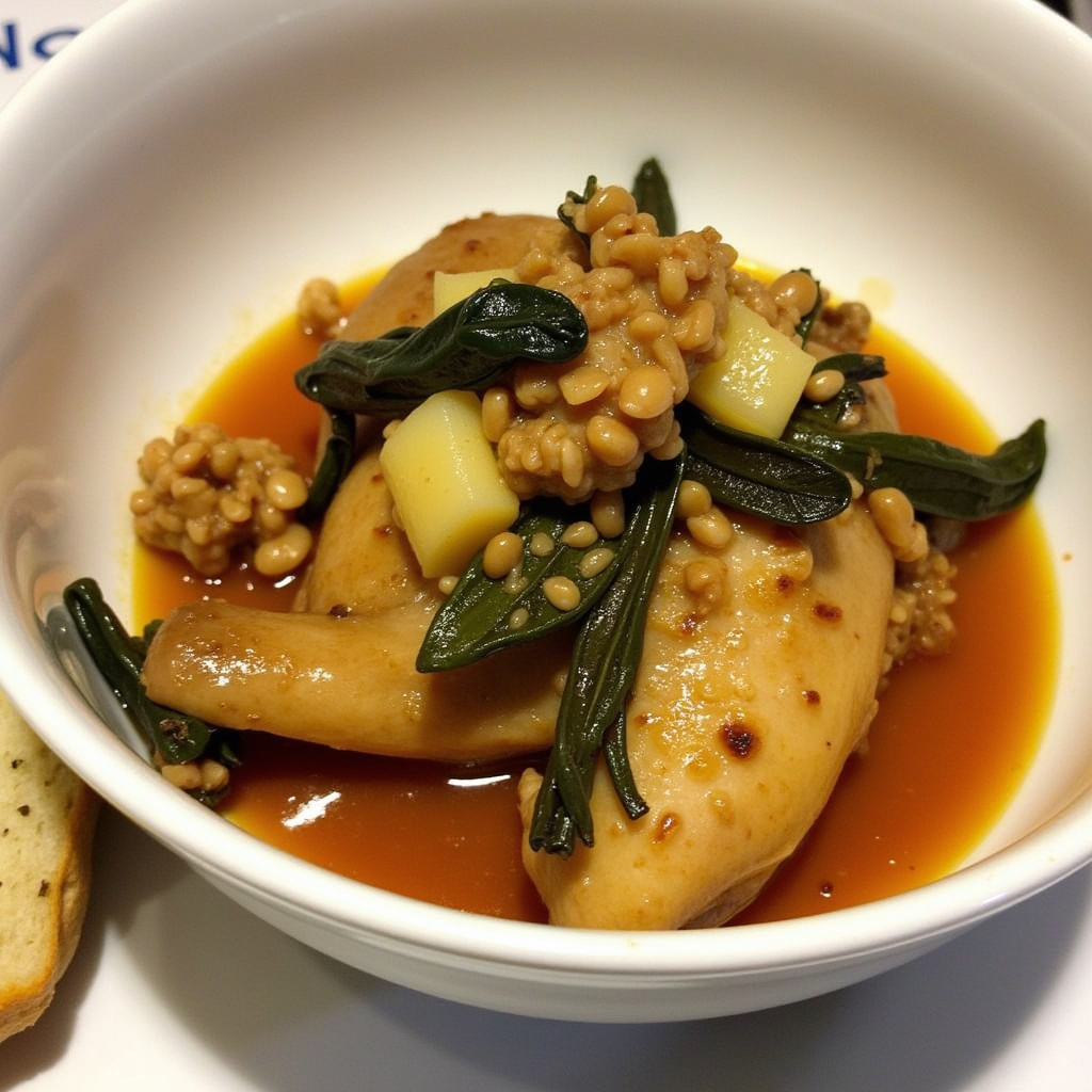 Braised Chicken With Pumpkin, Sage, & Walnuts (recipe and tips)
