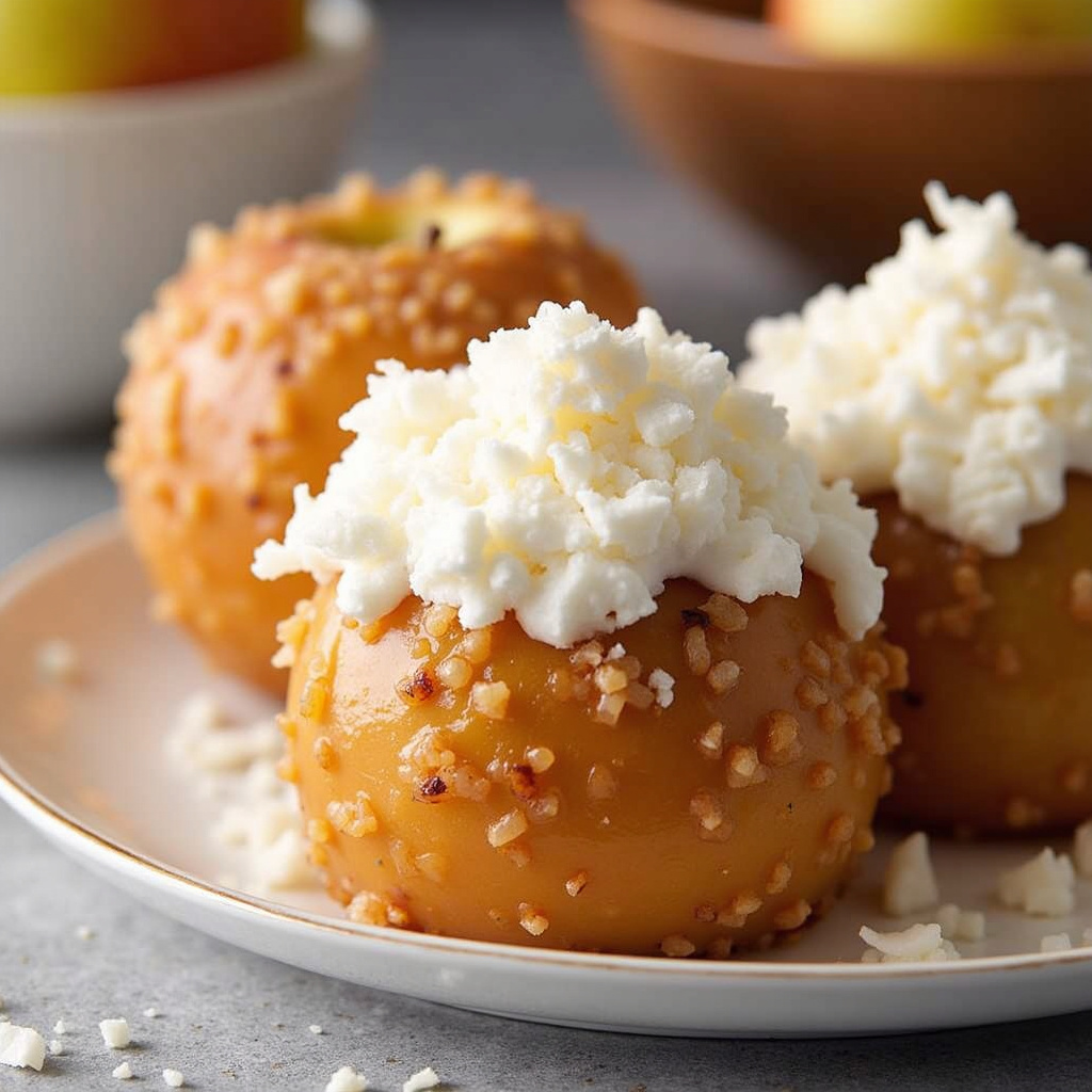 Candied Apples Topped With Coconut (recipe and tips)