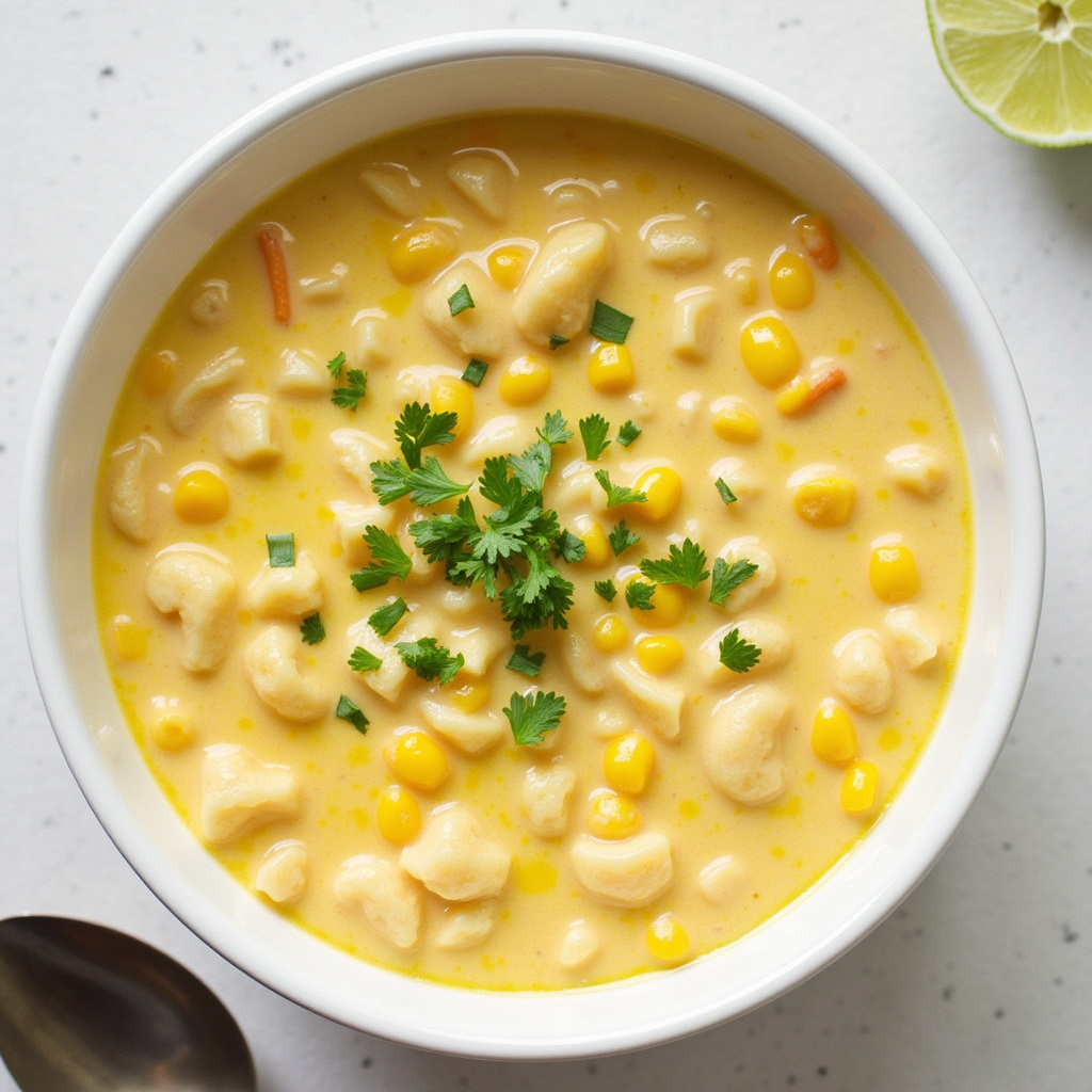 Cauliflower-Base Corn Chowder (recipe and tips)