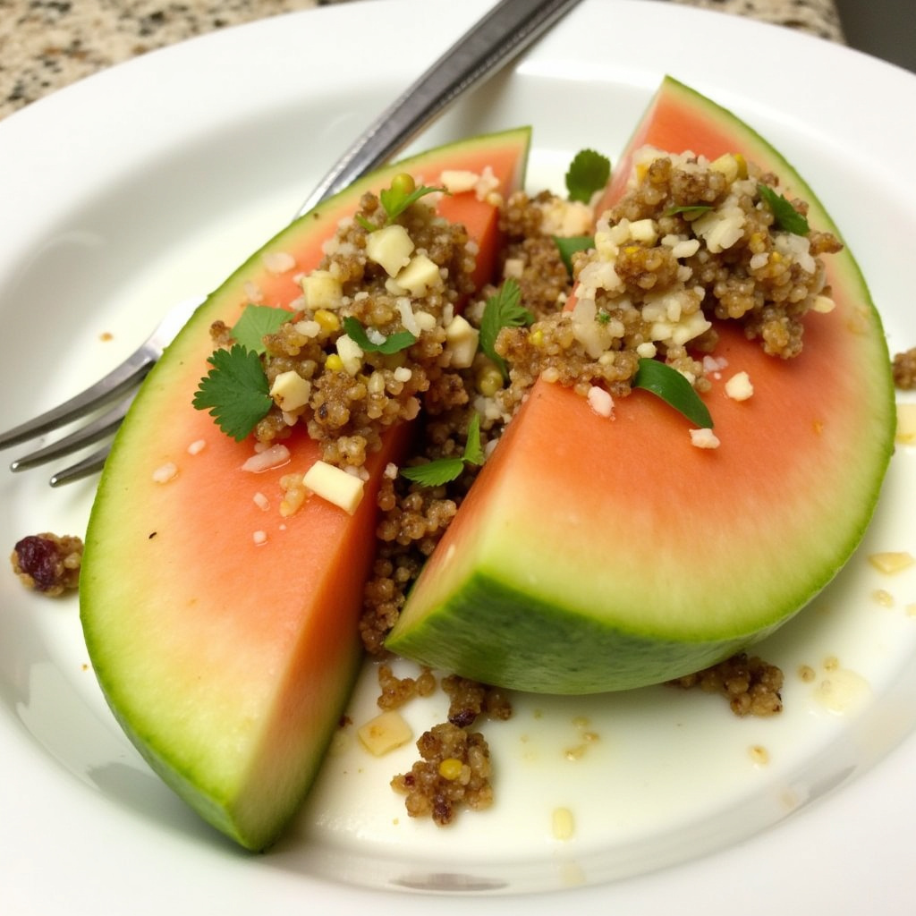 Charentais Melon With Spiced Quinoa, Yogurt, And Pistachio (recipe and ...