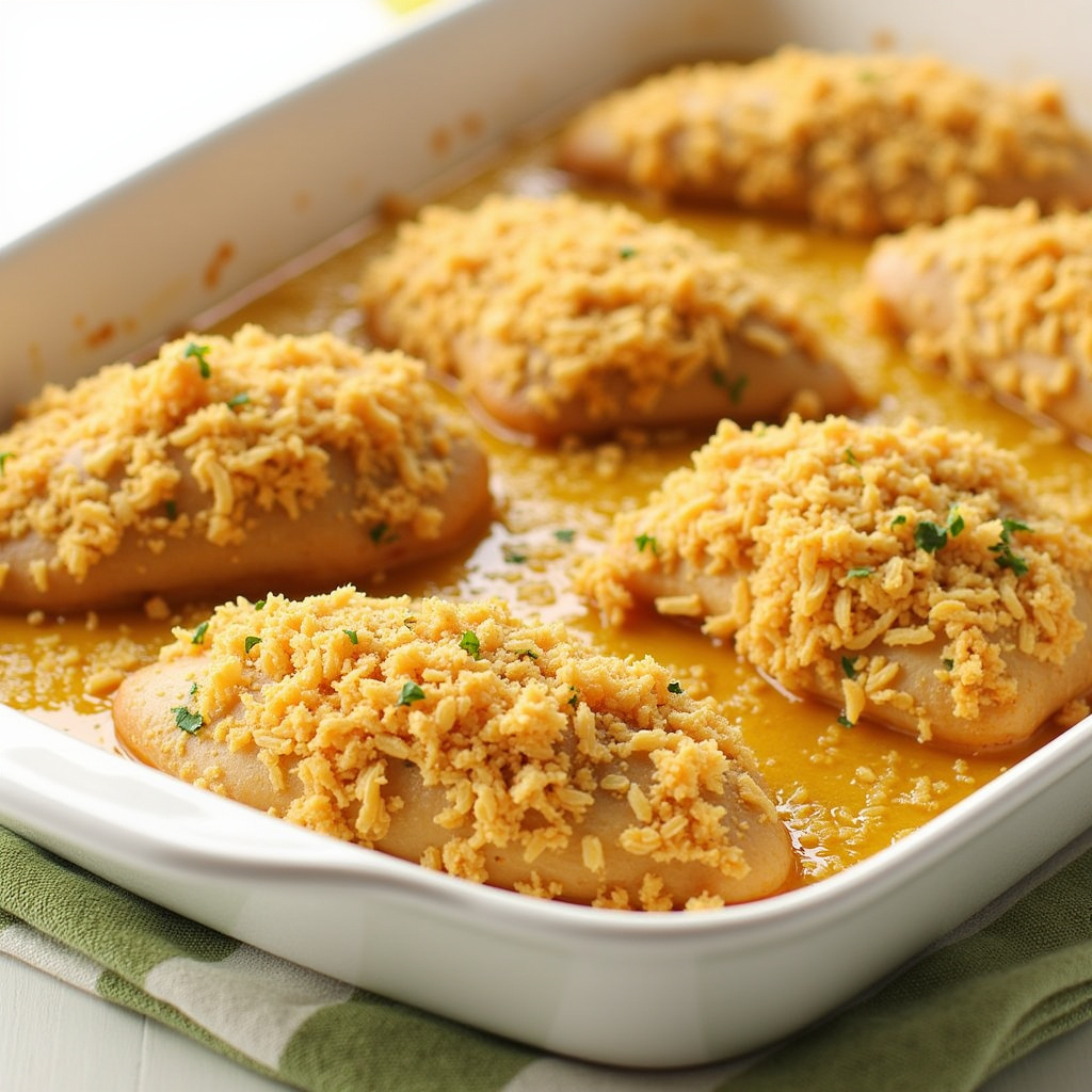 Chicken Baked in Cornflake Crumbs (recipe and tips)