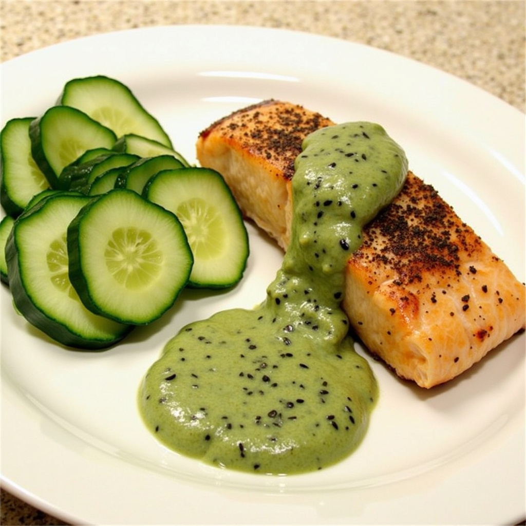Salmón del Río Columbia con Salsa de Pepino (Receta y consejos)