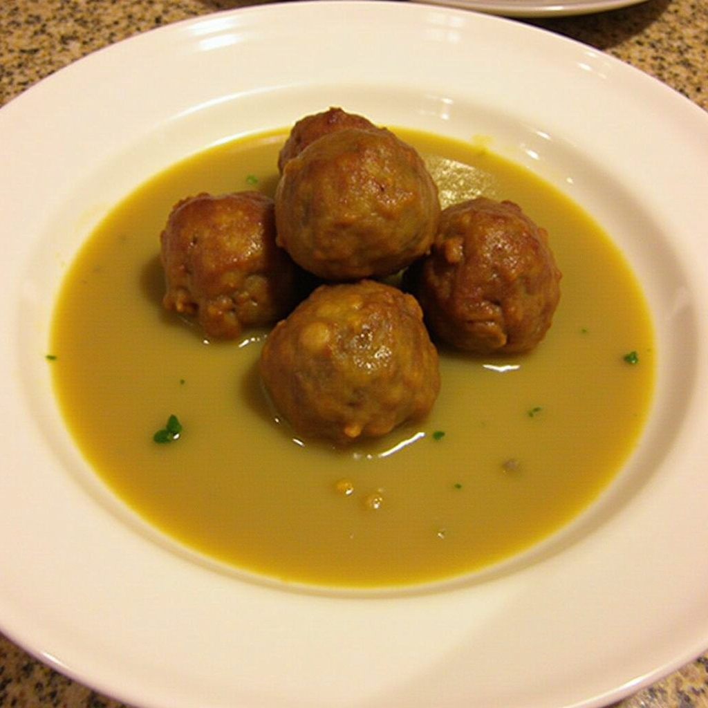 Corned Beef Balls In Celery Sauce (recipe and tips)