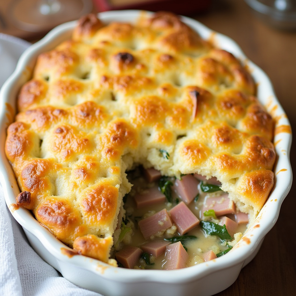 Crustless Vegetable Ham Pie (recipe and tips)