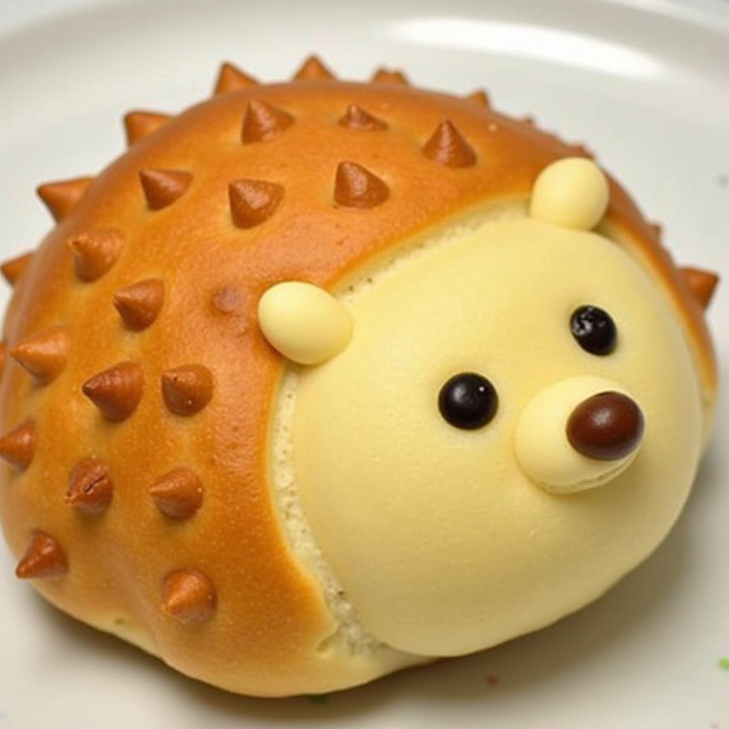 Cute Hedgehog Shaped Steamed Bread (recipe and tips)