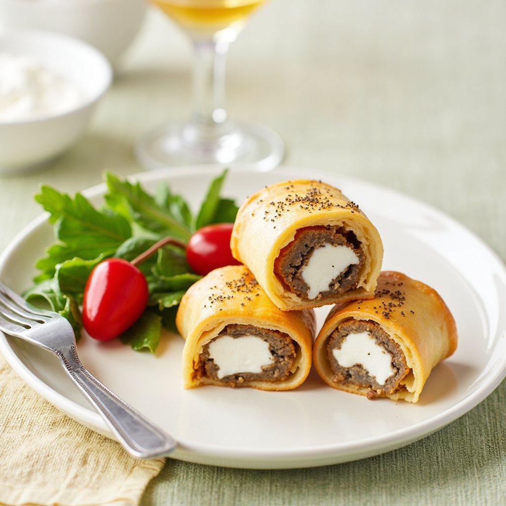 Dattes et Noix en Rouleaux de Phyllo avec Yaourt Grec et Miel (recette ...