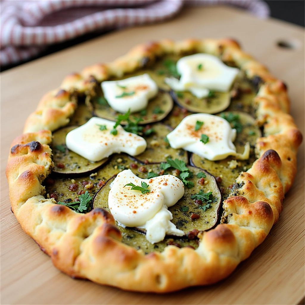 Eggplant, Pesto, And Goat-Cheese Pizza (recipe and tips)