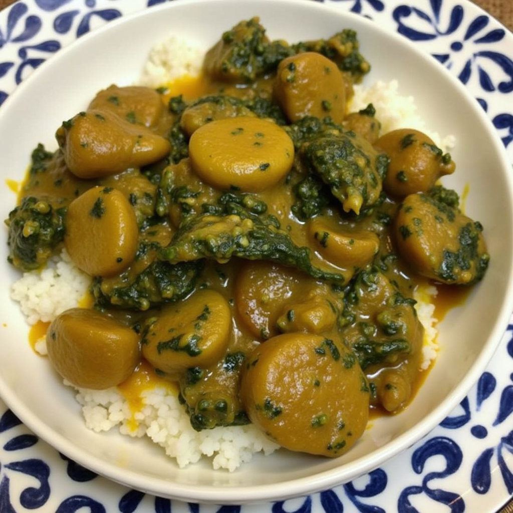 Eggplant Spinach Curry (recipe and tips)
