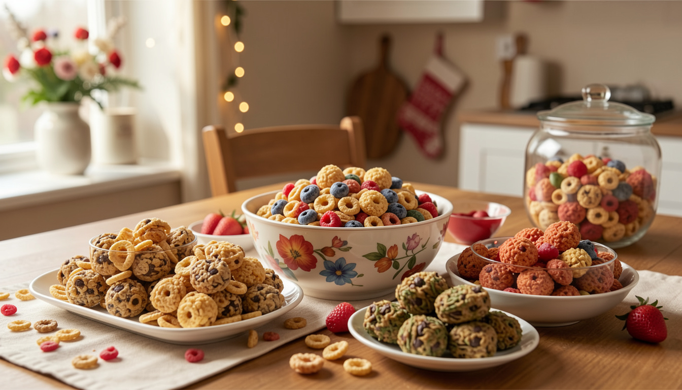 Festive Cereal Confections (recipe and tips)