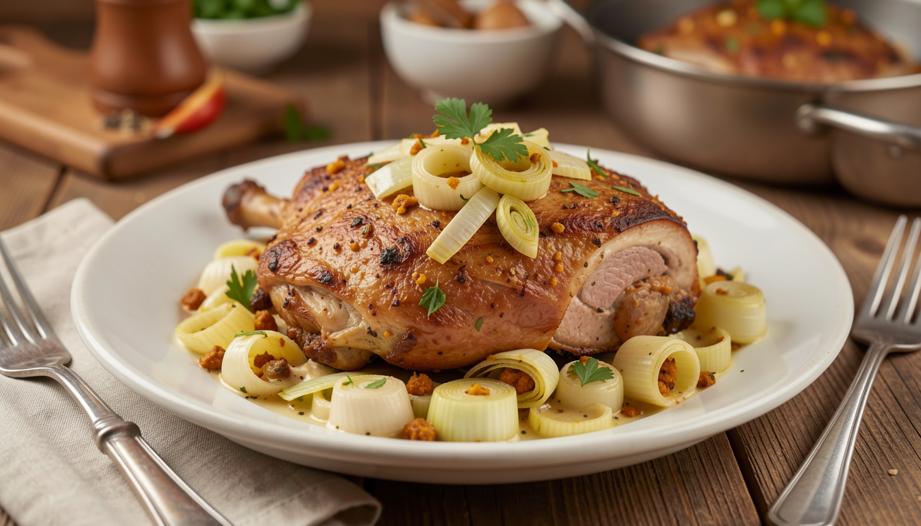 Creamy Vadouvan Hen Fricassee with Braised Leeks (recipe and tips)