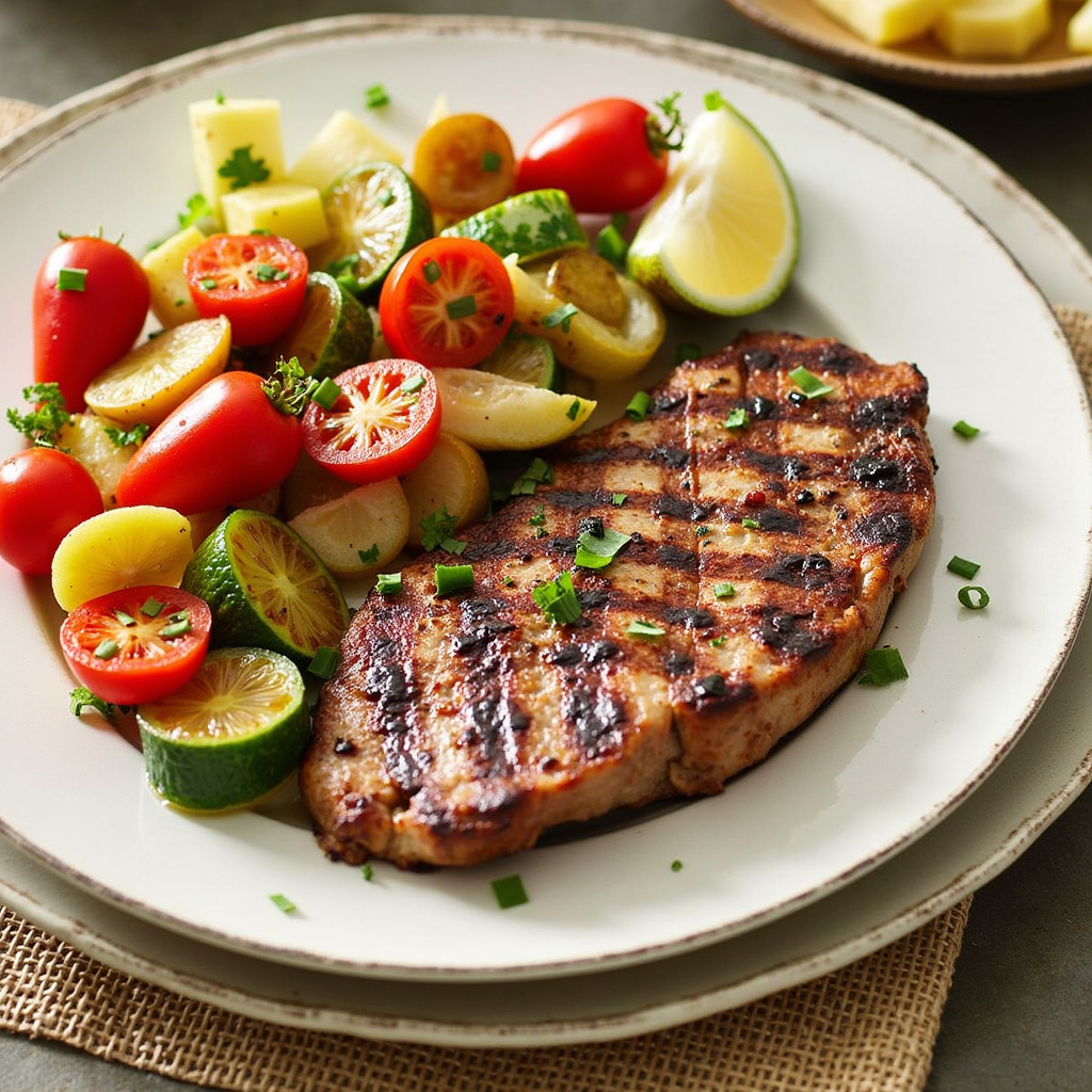 Gegrilltes Hähnchen & Steak mit Gemüseallerlei (Rezept und Tipps)