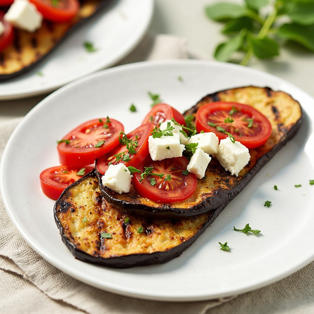 Grilled Eggplant and Goat Cheese Stacks (recipe and tips)