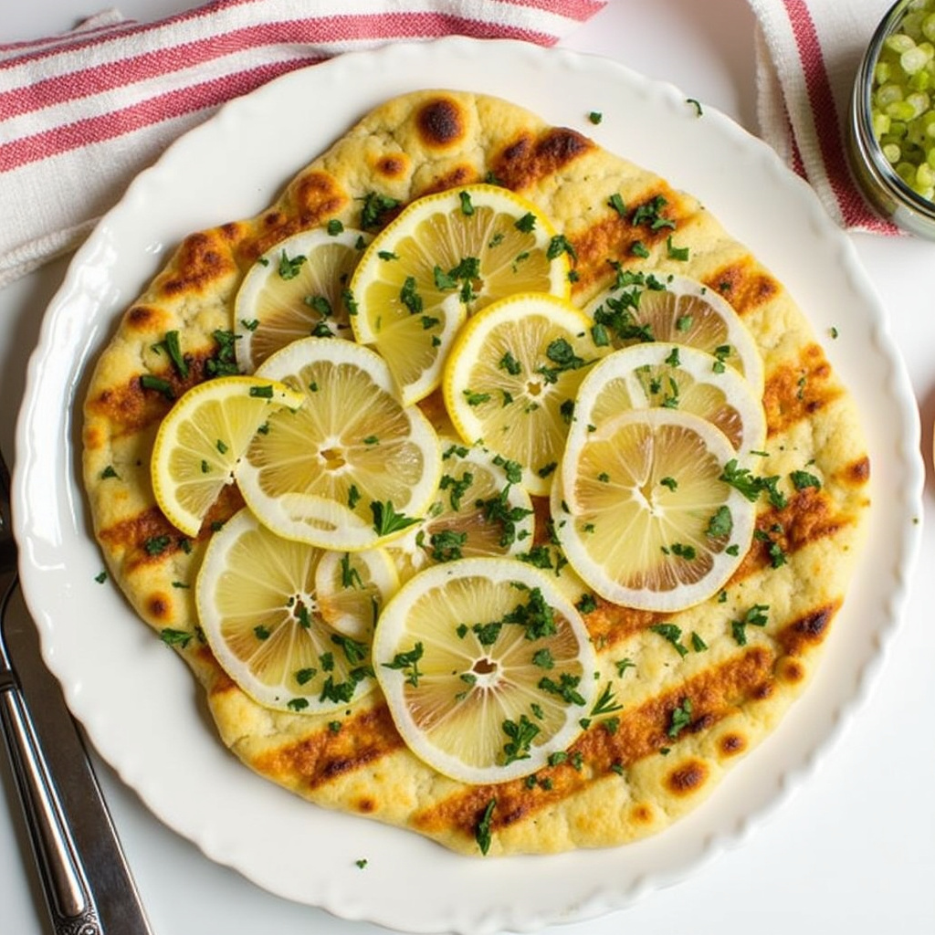 Pan Plano a la Parrilla con Limón y Hierbas (Receta y consejos)