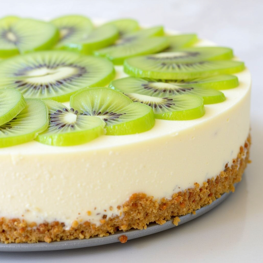 Mousse de Kiwi y Cheesecake de Jengibre con Base de Almendras (Receta y ...
