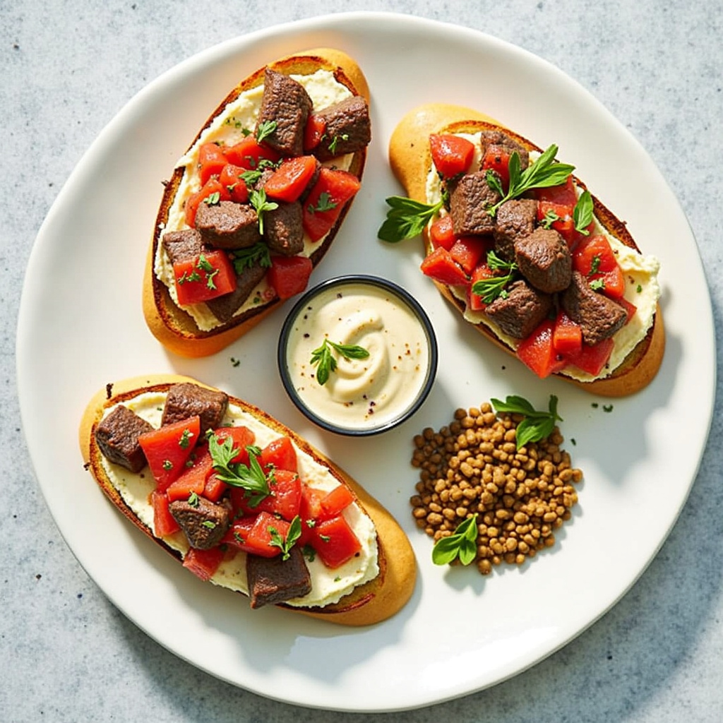 Kuzu Bruschetta ve Baba Ganuş (tarif ve ipuçları)