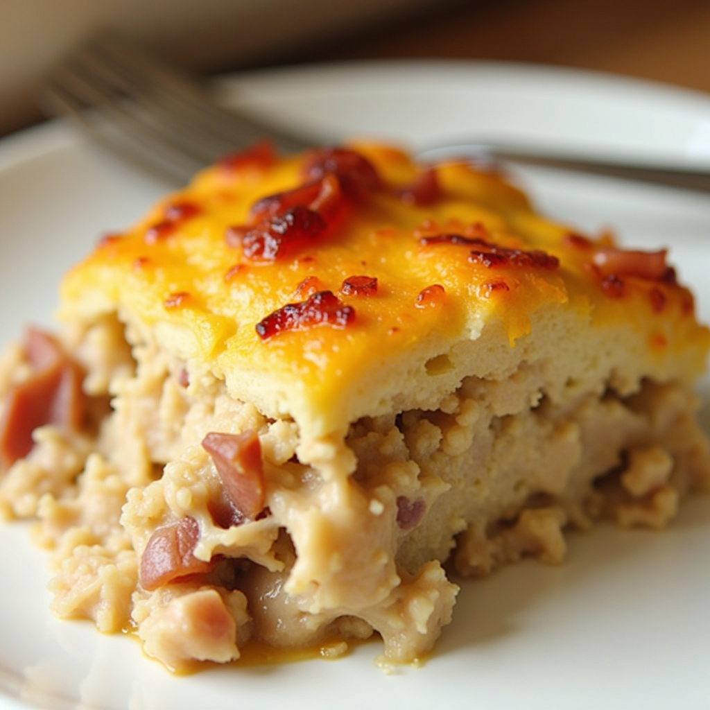 Lovely Layer Bake With Mock Chicken and Bacon (recipe and tips)