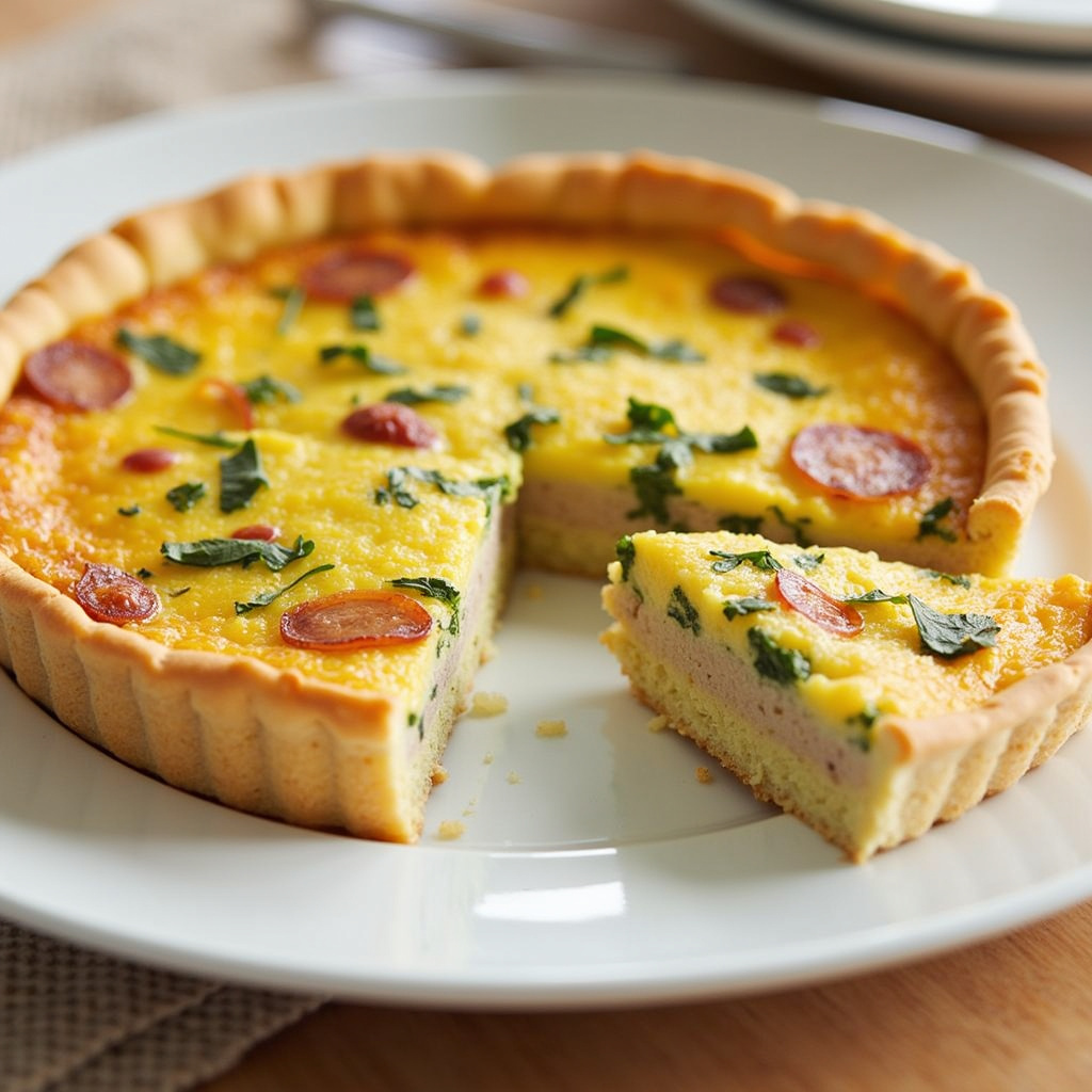 Quiche de Salchicha de Pavo Baja en Grasa (Receta y consejos)
