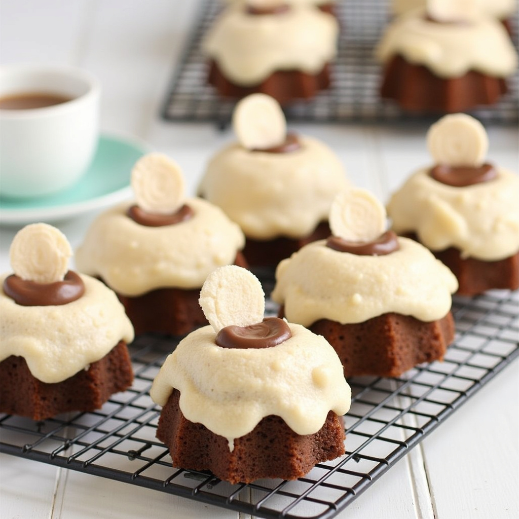Mini Coffee Bundt Cakes With Meringue Caps (recipe and tips)