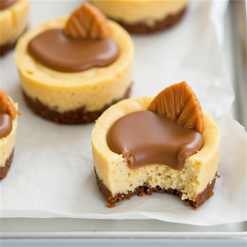 Mini Cheesecakes au Beurre de Cacahuète - Mini Cheesecakes au Beurre de ...