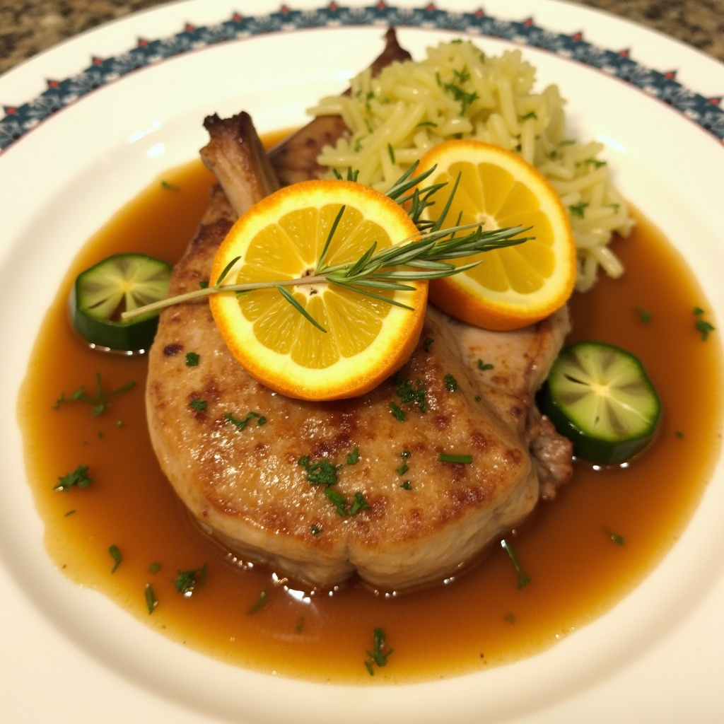 Orange Rosemary Pork Chop (recipe and tips)