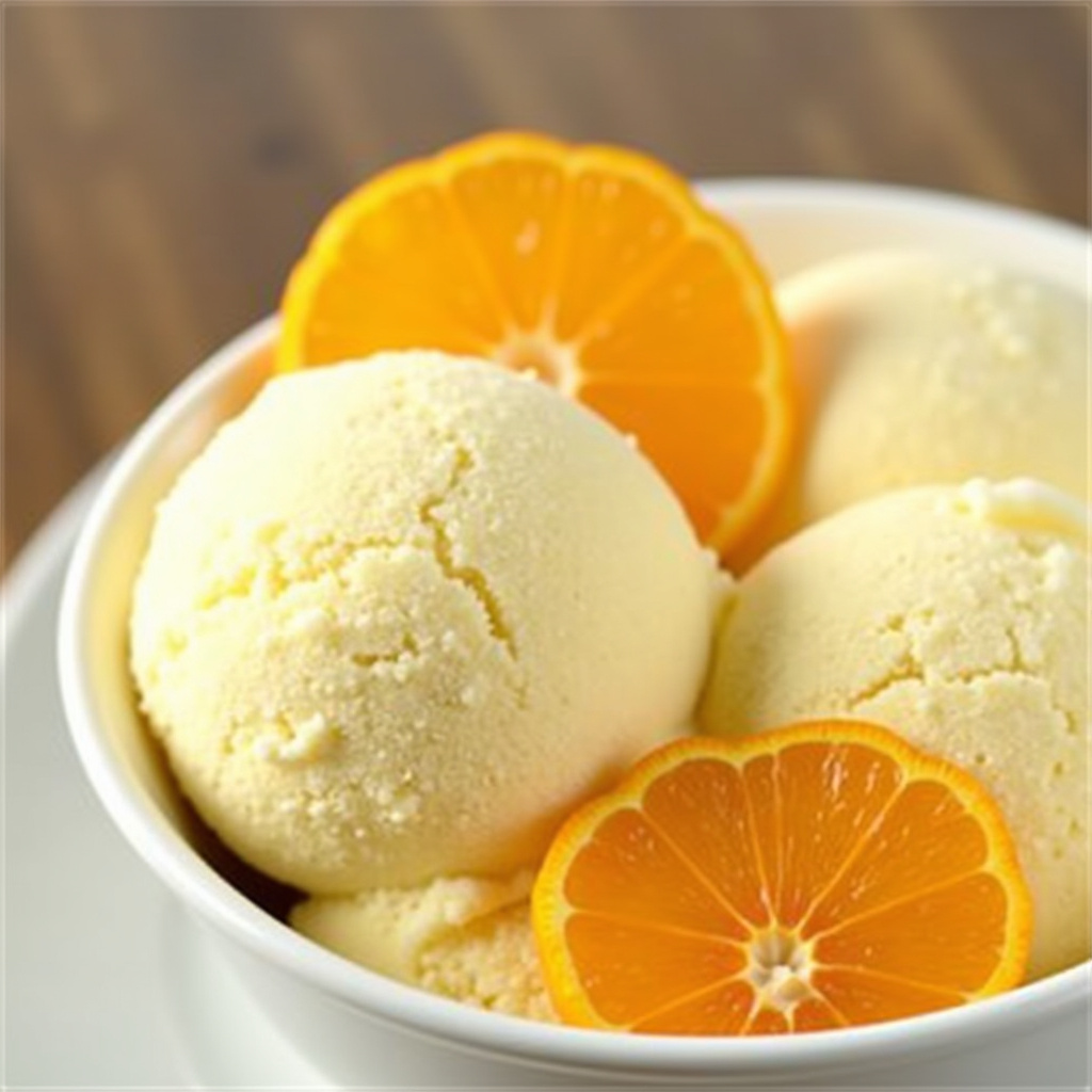 Leidenschaftliches Orangen-Eis - Passionate Orange Ice-Cream (Rezept ...