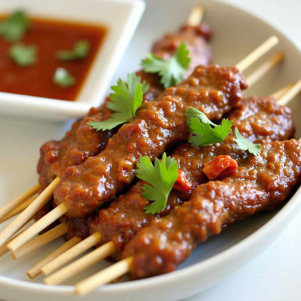 Satay de Cerdo con Mermelada de Chile Tailandesa (Receta y consejos)