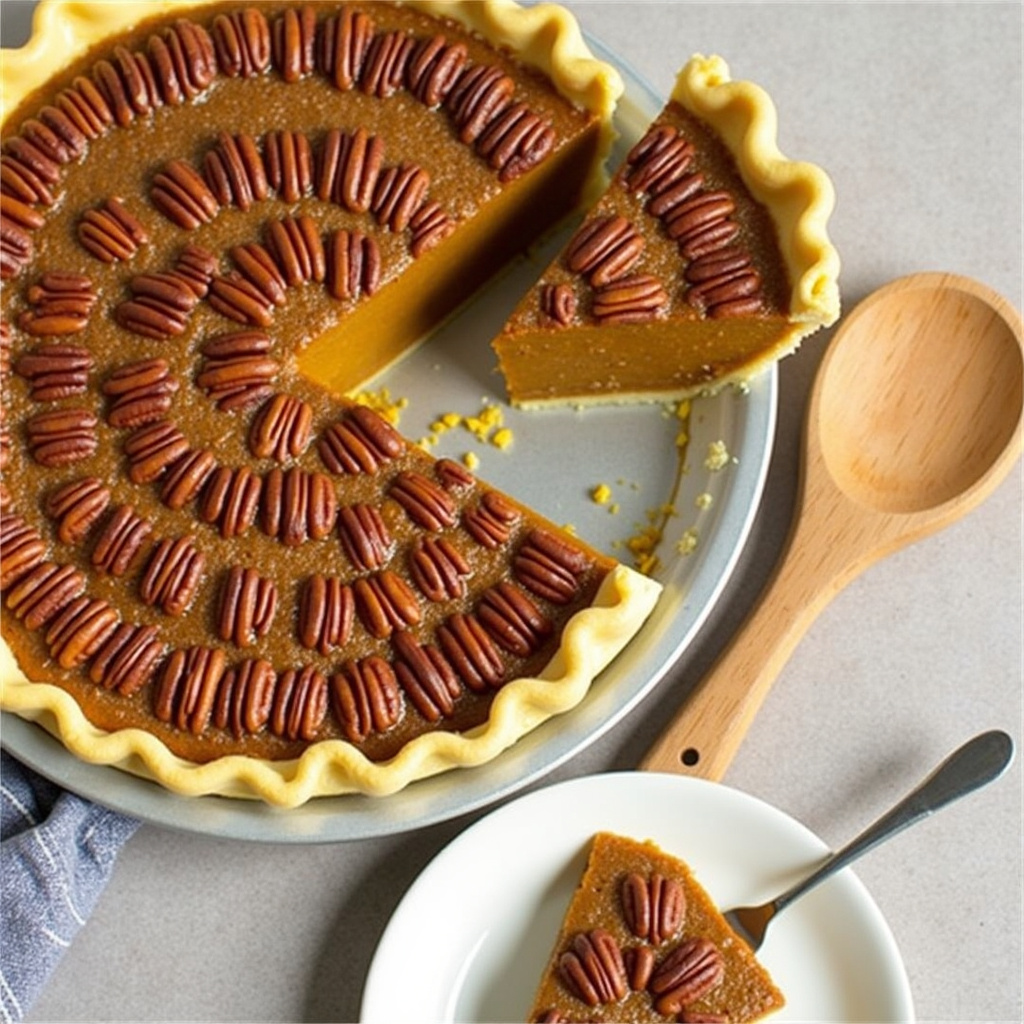 Pumpkin-Pecan Pie (recipe and tips)