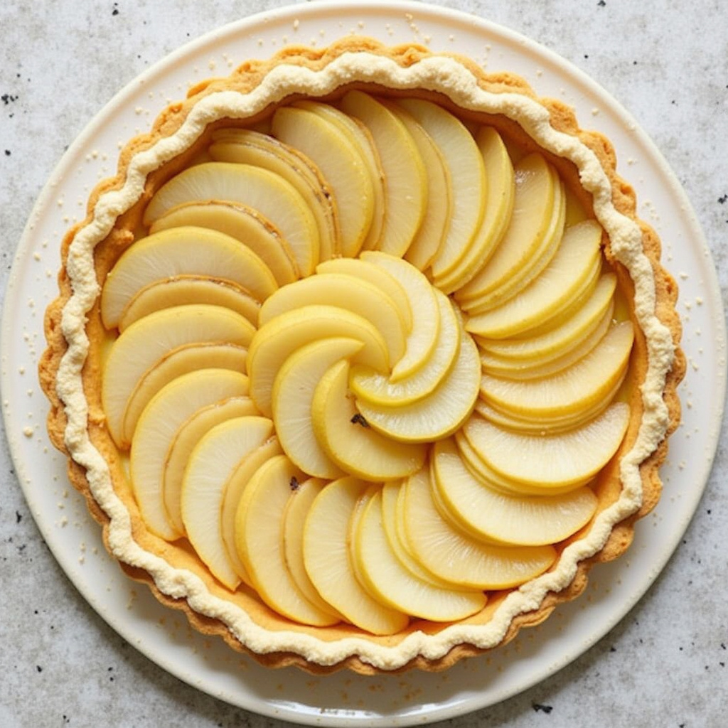 Quick Crustless Pear Tart (recipe and tips)