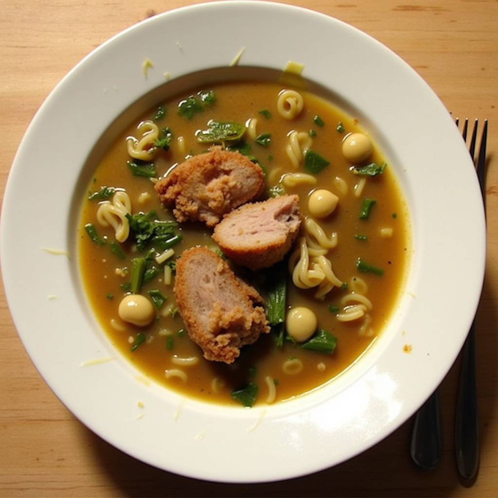 Sopa de Cerdo Asado y Escarola con Pasta (Receta y consejos)